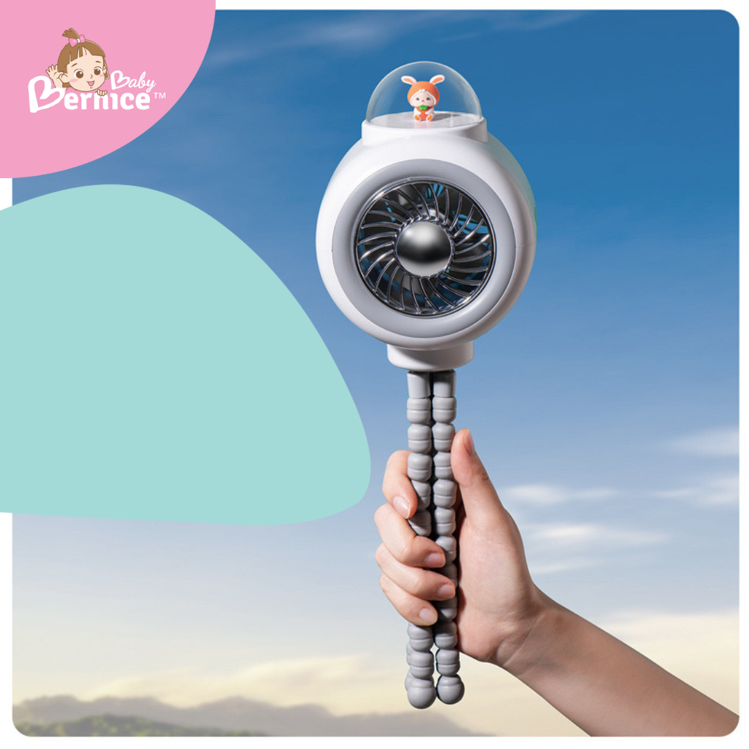 [SG INSTOCK] Rotating Fan 3600mah 3 Fan Speed – LittleBabyBernice BabyStore